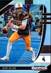 2020 panini prizm draft prizms silver #56 josh allen wyoming cowboys football trading card