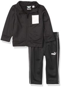 puma boys' track jacket & pant, black, 0-3m