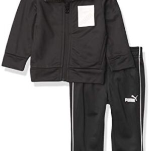 PUMA Boys' Track Jacket & Pant, Black, 0-3M