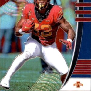 2020 Panini Prizm Draft Prizms Blue #27 David Montgomery Iowa State Cyclones Football Trading Card