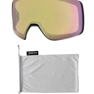 SMITH Optics 4D MAG Unisex Snow Winter Goggle - Black, ChromaPop Everyday Red Mirror