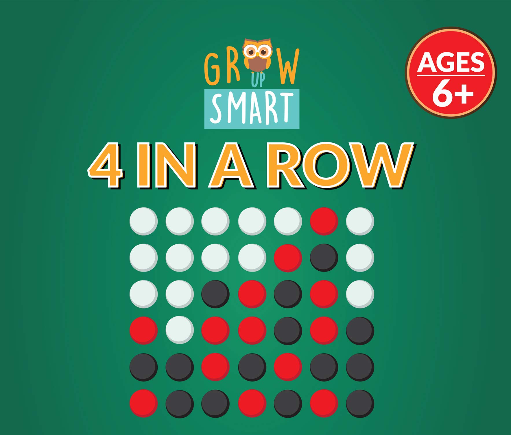 GrowUpSmart Four in A Row Game - Made from Wood