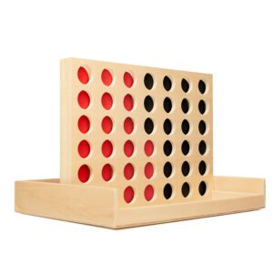 GrowUpSmart Four in A Row Game - Made from Wood