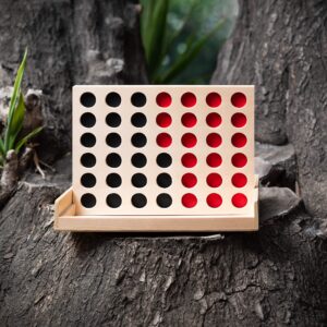 GrowUpSmart Four in A Row Game - Made from Wood