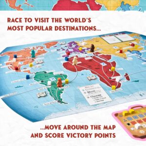 Trekking The World - The Award-Winning Board Game for Family Night | Explore The Wonders of The World | Perfect for Kids & Adults | Ages 10 and Up