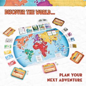 Trekking The World - The Award-Winning Board Game for Family Night | Explore The Wonders of The World | Perfect for Kids & Adults | Ages 10 and Up