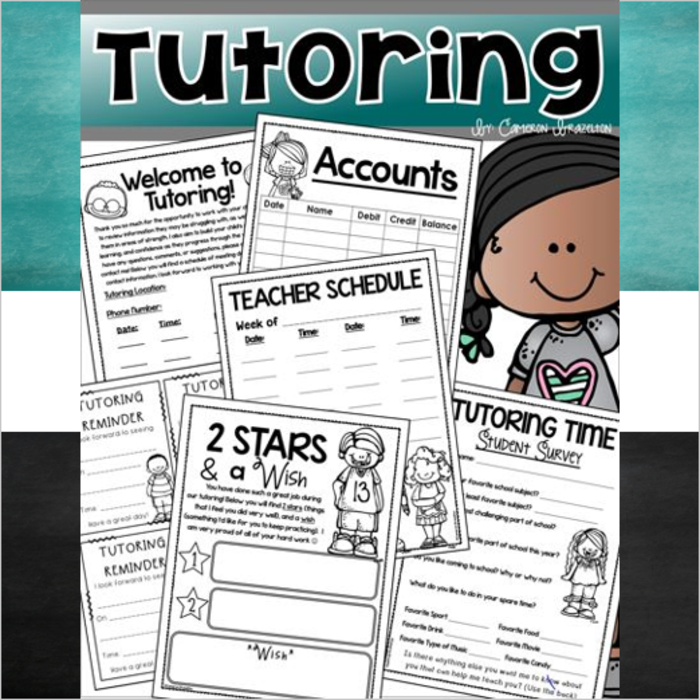 Editable After School Tutoring Start Up Kit