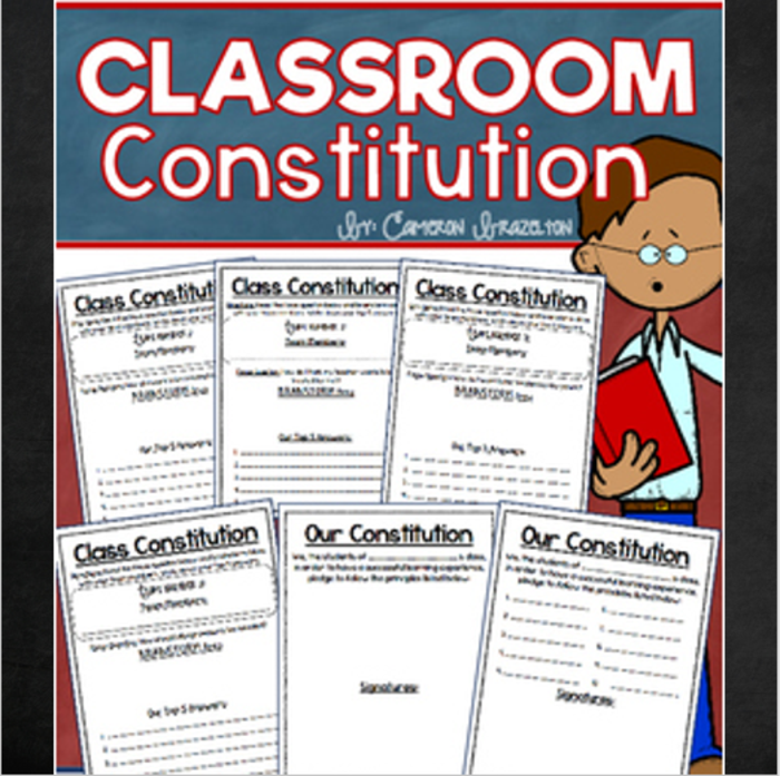 Create Your Own Classroom Constitution Activity