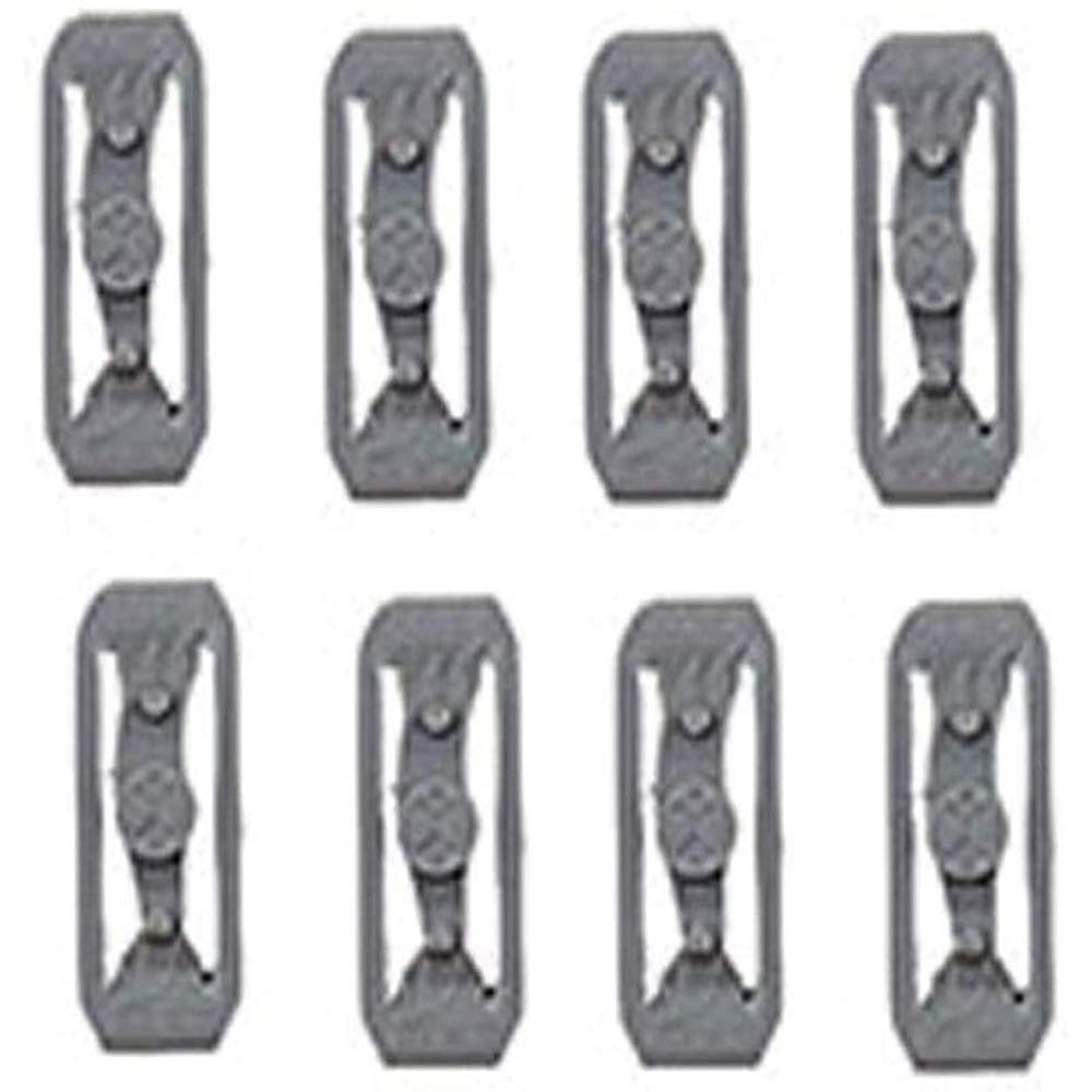 Replacement Track Connectors for Hot Wheels - Package of 8 Gray Hot Wheels Track Connectors ~ Work with Track Builder Sets