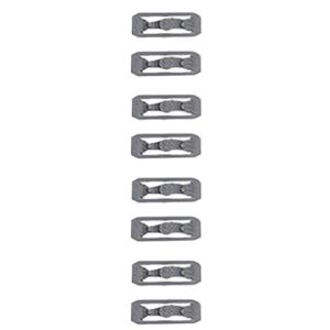 Replacement Track Connectors for Hot Wheels - Package of 8 Gray Hot Wheels Track Connectors ~ Work with Track Builder Sets