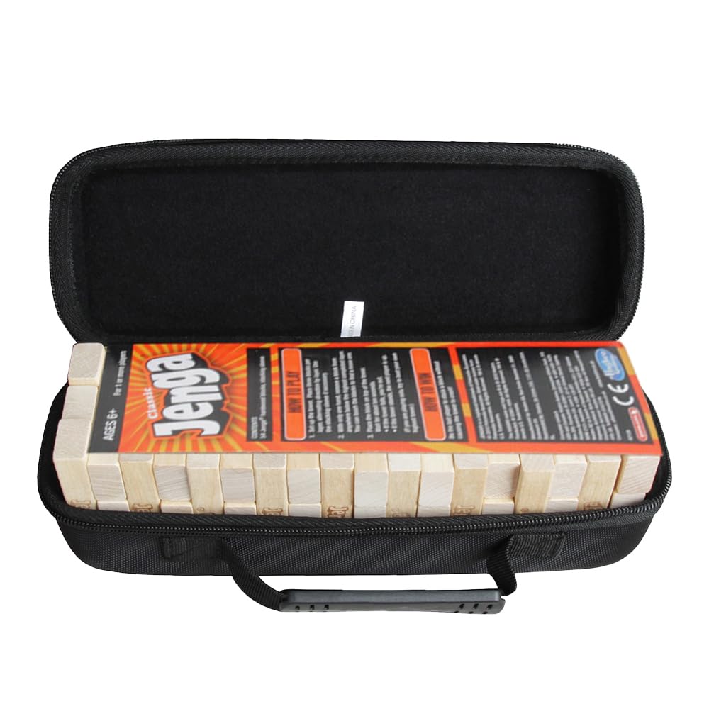 Anleo Hard Travel Case for Jenga Classic Game (Only Case)