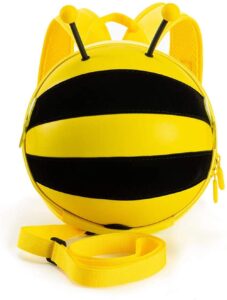 baby backpack with leash for toddler,small bee backpack for kids,anti lost bag