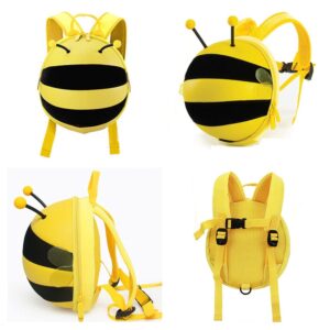 Baby Backpack with Leash for Toddler,Small Bee Backpack for kids,Anti Lost Bag