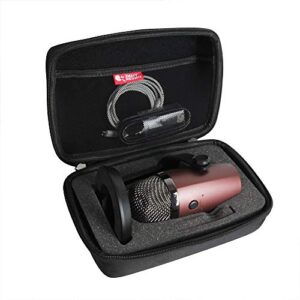 hermitshell hard travel case for blue yeti nano premium usb mic for recording and streaming