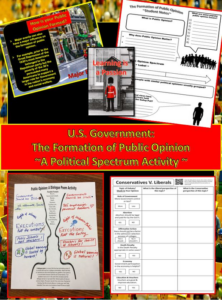 u.s. government: forming public opinion ~student activities~ (distance learning)