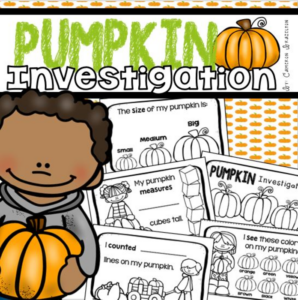 pumpkin investigation mini book activity