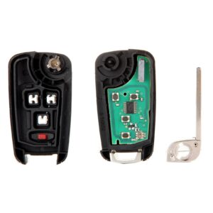 ZENITHIKE Replacement Keyless Entry for Smart Proximity Remote Key Fob Uncut Ignition Keyless 4 Buttons 10 11 12 13 14 15 16 for Chevy for Camaro for Cruze for Equinox for Malibu X 2 Ship from USA