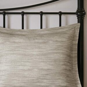 Madison Park Walter Comforter-Luxe Seersucker Print Design All Season Down Alternative Bedding, Matching Shams, Bedskirt, Decorative Pillows, King (104 in x 92 in), Taupe