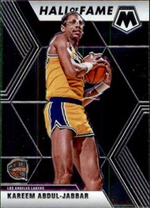 2019-20 panini mosaic #283 kareem abdul-jabbar los angeles lakers hall of fame basketball card