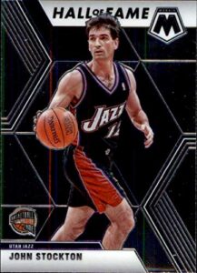 2019-20 panini mosaic #293 john stockton utah jazz hall of fame basketball card