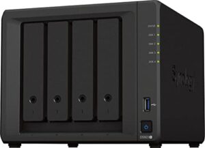 synology 4 bay nas diskstation ds920+ (diskless), 4-bay; 4gb ddr4