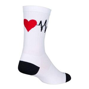 sockguy sgx 6 inch socks - beat goes on - x6beatgoeson (beat goes on - s/m)