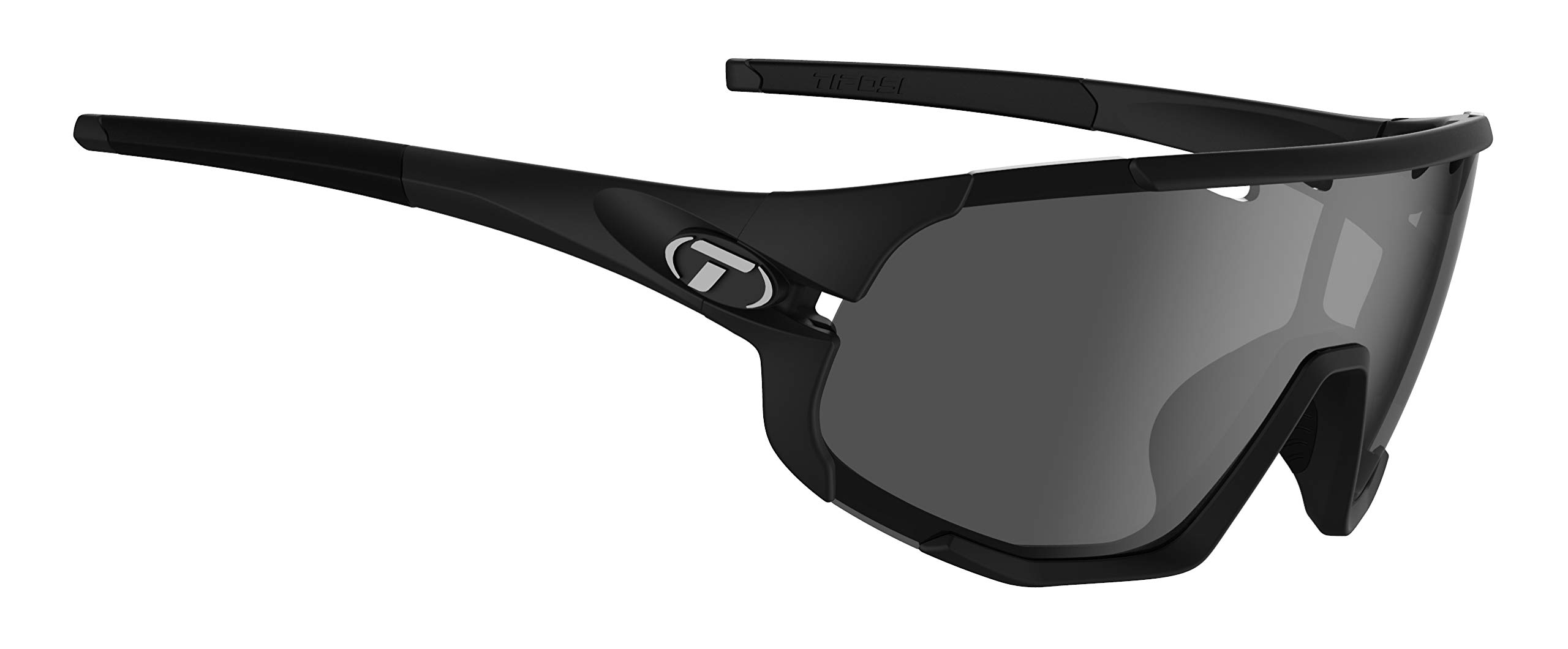 Tifosi Optics Sledge Sunglasses (Matte Black, Smoke/AC Red/Clear)