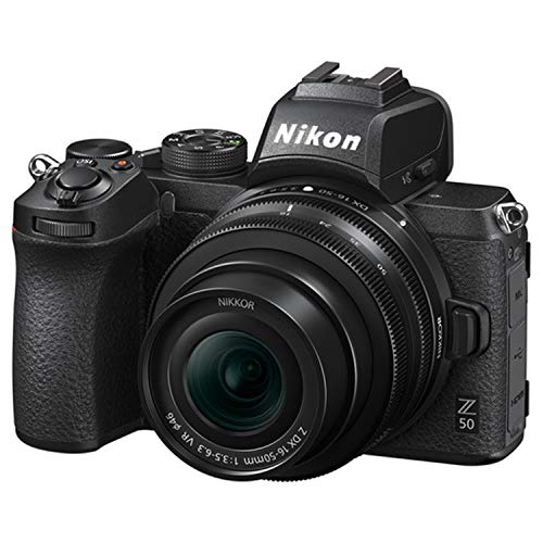 Nikon Z50 Mirrorless Digital Camera with 16-50mm Lens+ 32GB Card, Tripod, Case, and More (18pc Bundle)