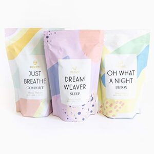 musee therapy bath soak 3 pack|epsom salt bath soak and magnesium |muscle recovery, relaxing, natural detox |bulk for women and men|made in usa |paraben-free & sulfate-free bath dead sea salts