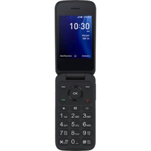 alcatel go flip 4 4056w 4gb (t-mobile only) flip phone - for senior easy use (renewed)