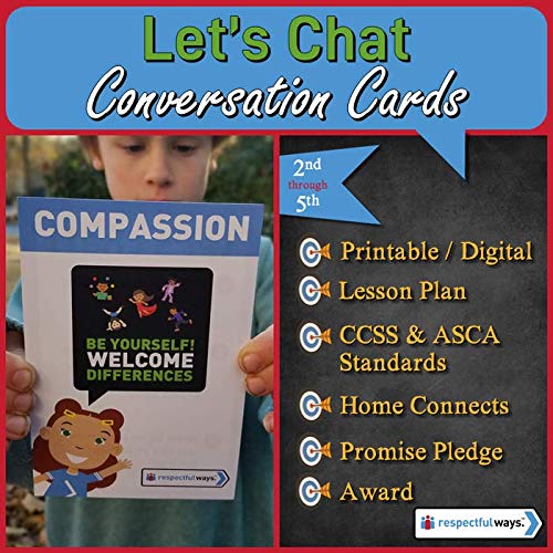 Social Emotional Learning | Distance Learning | Compassion | Be Yourself, Welcome Differences Conversation Cards | Middle School