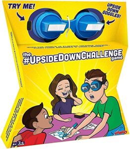 vango upsidedownchallenge game for kids & family - complete fun challenges with upside down goggles - hilarious game for game night and parties - ages 8+