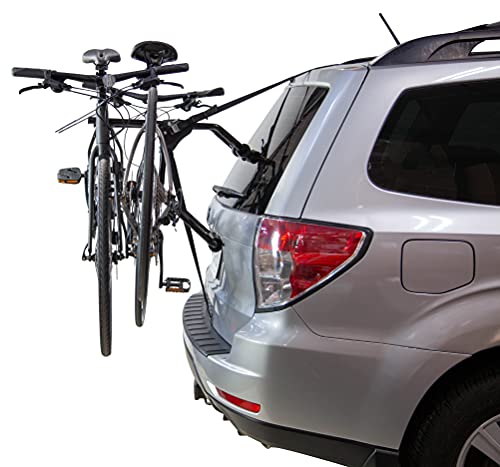 Saris Guardian Trunk 2-Bike Rack - Foldable and Compact, American-Made Steel, Easy Assembly, Secure Bike Transit, Fits Most Sedans, Hatchbacks, Vans for 2 Bikes up to 35 lbs. Each