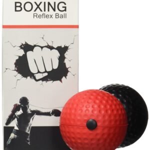 portzon Boxing Reflex Ball, 2 Difficulty Level Boxing Ball with Headband, Softer Than Tennis Ball, Suit for Reaction, Agility, Punching Speed, Fight Skill and Hand Eye Coordination Training