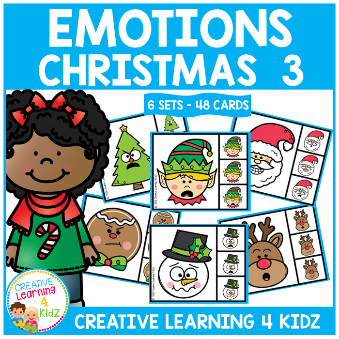 Emotions Clip Cards - Christmas 3