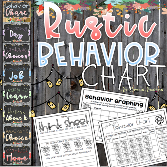 Behavior Clip Chart Rustic Theme