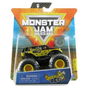 monster jam, official grave digger monster truck, die-cast vehicle, danger divas series, 1:64 scale