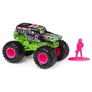 Monster Jam, Official Grave Digger Monster Truck, Die-Cast Vehicle, Danger Divas Series, 1:64 Scale