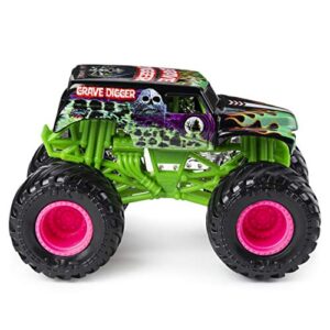 Monster Jam, Official Grave Digger Monster Truck, Die-Cast Vehicle, Danger Divas Series, 1:64 Scale