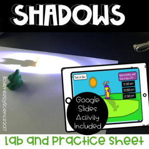 shadows length/time of day google slide activity