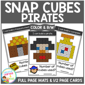 snap cubes activity - pirates