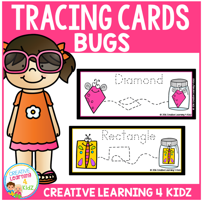 Tracing Cards Bug Set Fine Motor Skills