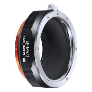 K&F Concept Lens Adapter Compatible for Canon EOS (EF/EF-S) D/SLR Lens to Micro Four Thirds (MFT, M4/3) Mount Mirrorless Camera Body with Matting Varnish Design