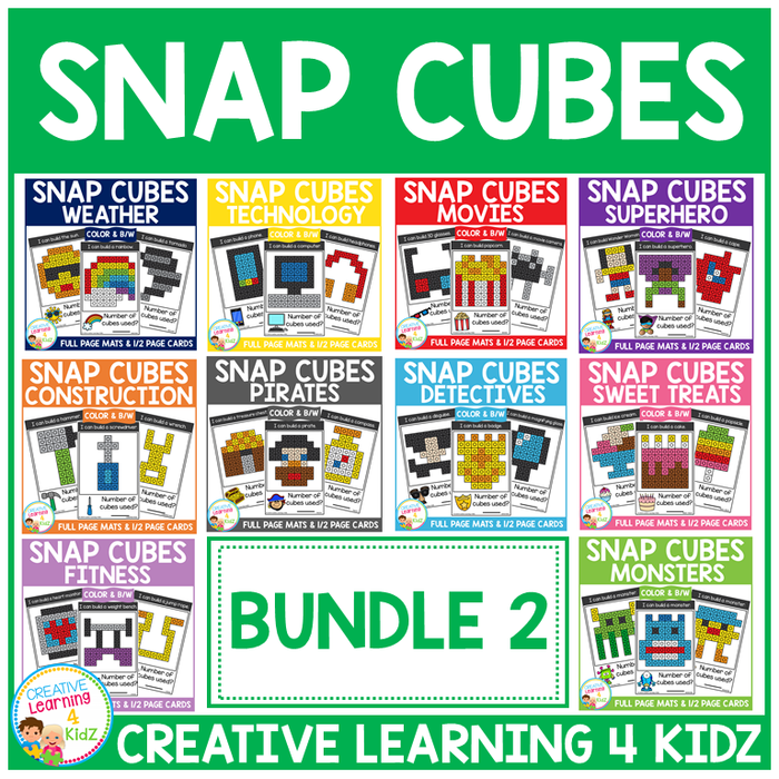 Snap Cubes Activity - Bundle 2