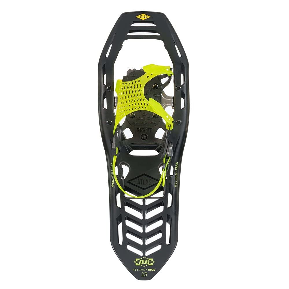 Atlas Snowshoes Helium Trail, Black/Bright Green, 26