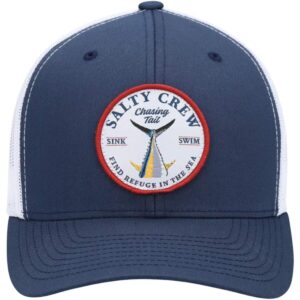 salty crew bottom dweller retro trucker navy/white one size