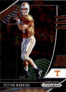 2020 panini prizm draft picks #82 peyton manning from pack tennessee volunteers football