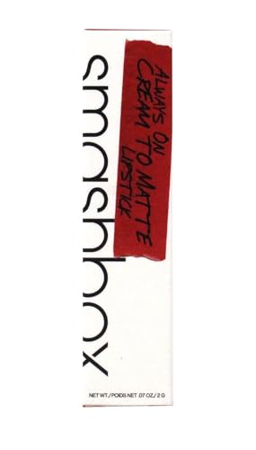 Smashbox Always On Cream to Matte Lipstick, Bawse (True Red), 1 Count (Pack of 1)