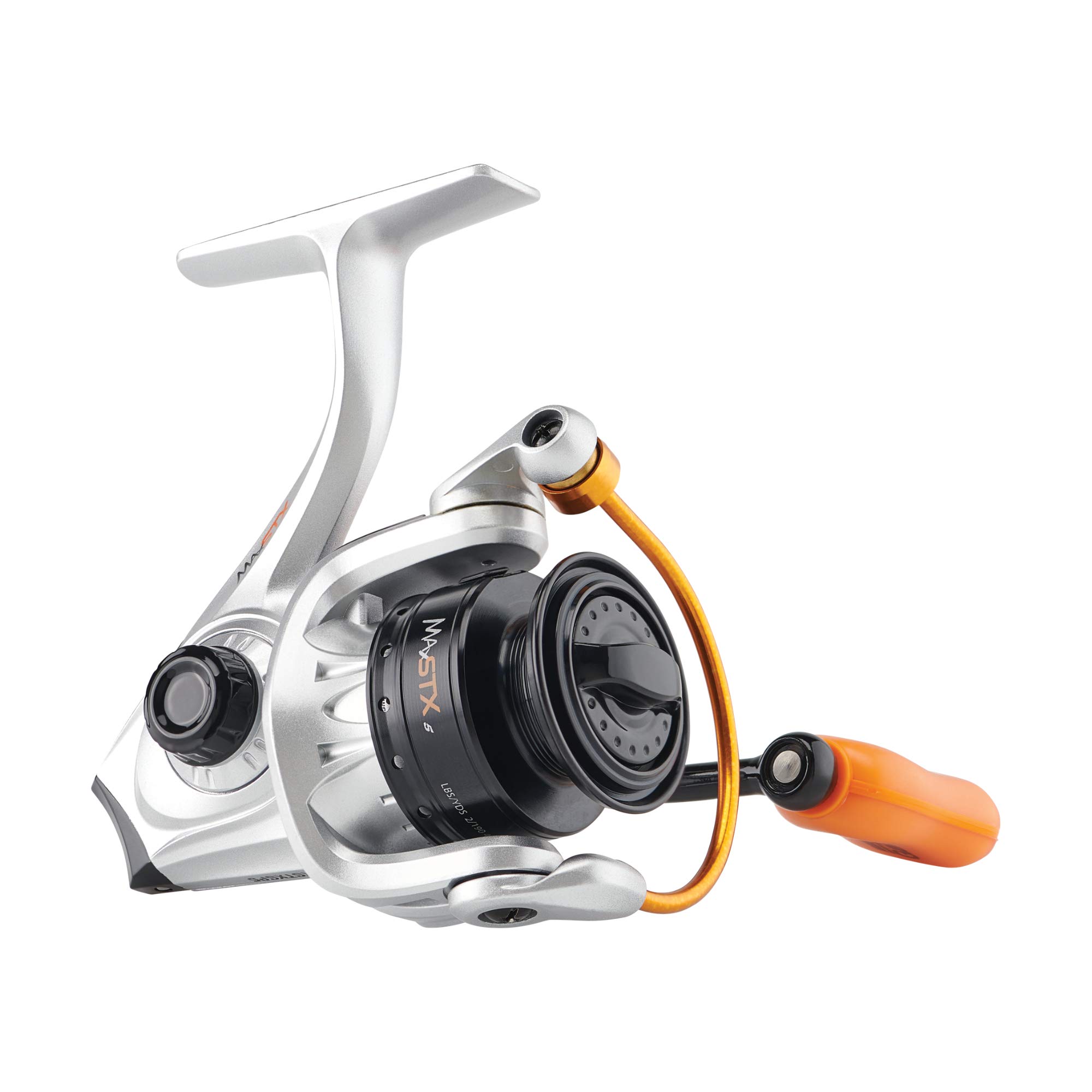 Abu Garcia Max STX Spinning Fishing Reel,Gray/Orange