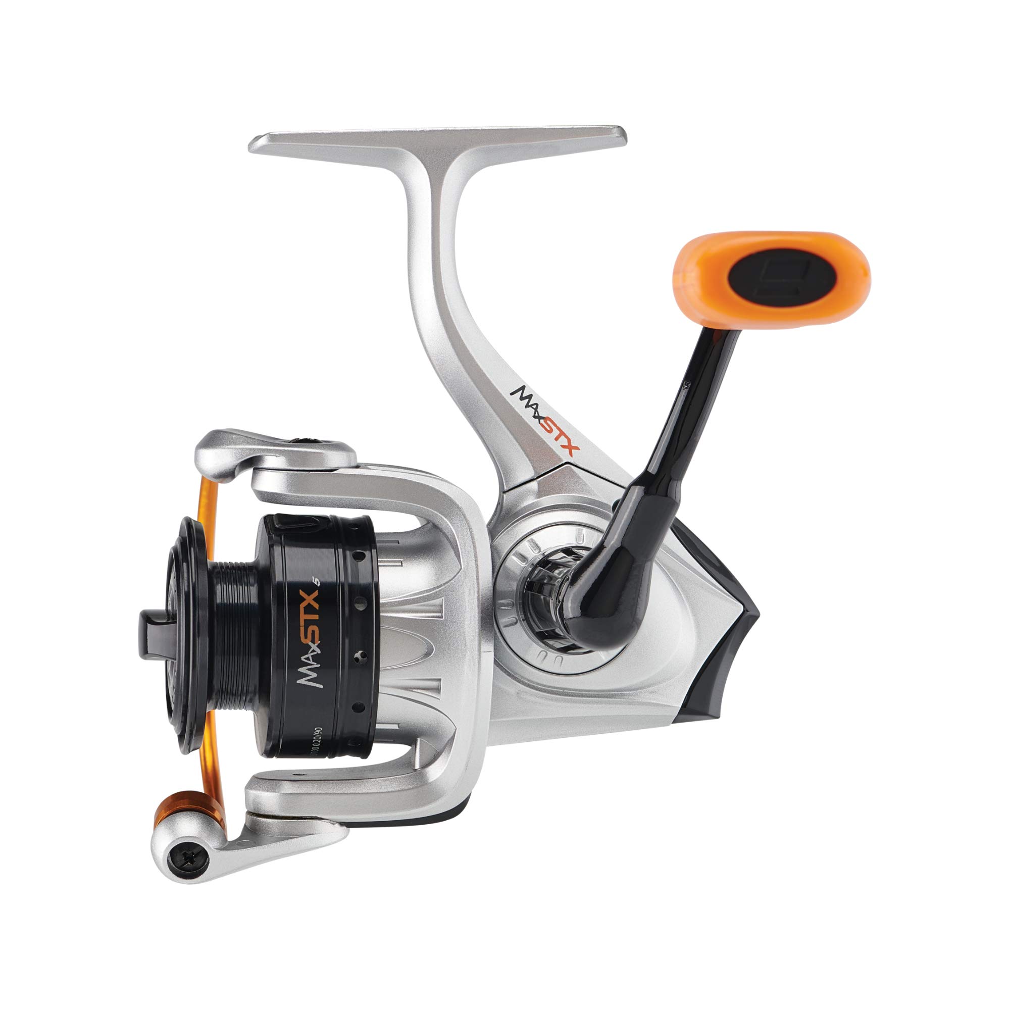 Abu Garcia Max STX Spinning Fishing Reel,Gray/Orange